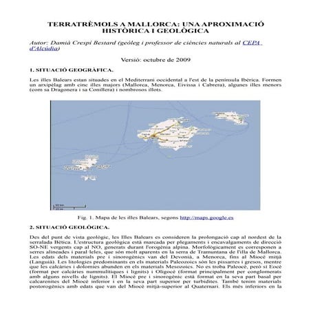 Sism balear v20 | PDF