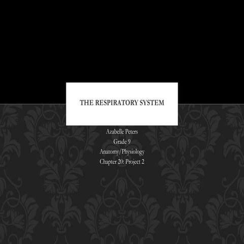 Anatomy/Physiology Slideshow: The Respiratory System | PPT | Lung and ...