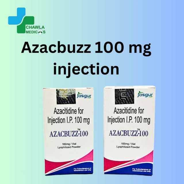 What is the Overall Survival of Azacbuzz 100 mg Injection AML? | PDF