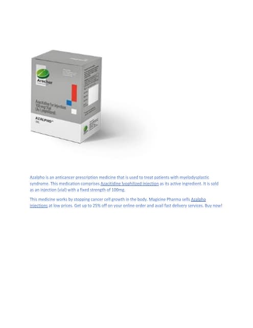 Azalpho, azacitidine lyophilized | PDF