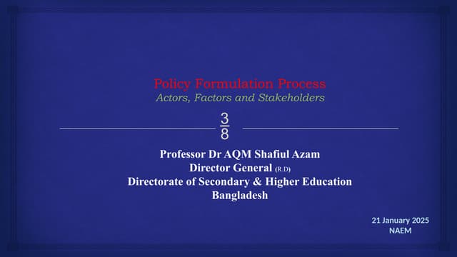 POLICY MAKING PROCESS | PPT