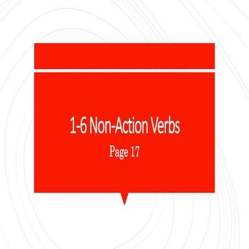 Azar 1 6 non-action verbs | PPTX