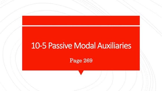 Modals and modal like expressions | PPTX