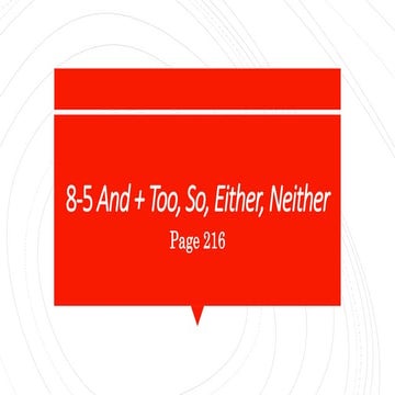 EITHER AND NEITHER. LESSON, PRESENTATION, ENGLISH | PPTX