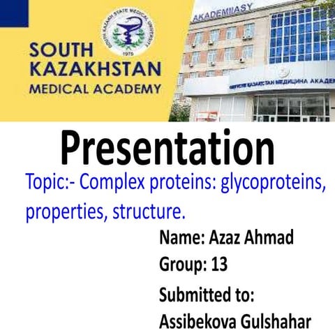 Complex proteins | PPTX