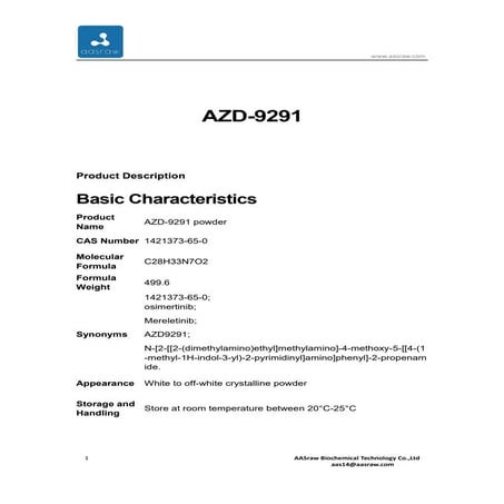 Azd 9291 | PDF | Lung and Respiratory Health | Diseases and Conditions