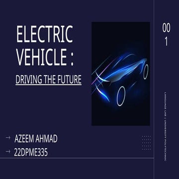 Azeem Ahmad PPT on electric vehicles.pptx