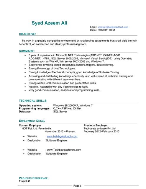 Resume | PDF