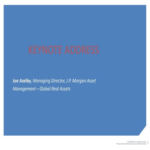 Joe Azelby keynote address | PDF