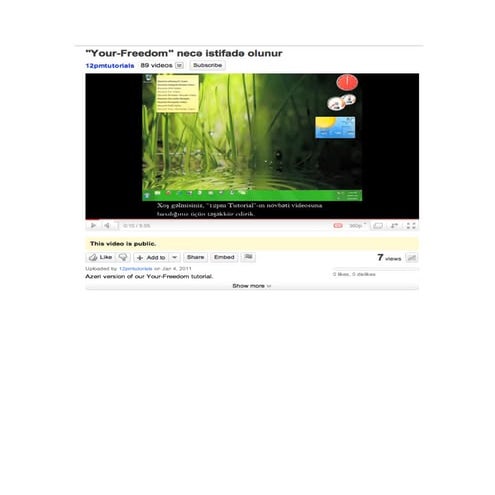 Azeri You Freedom Tutorial | PDF