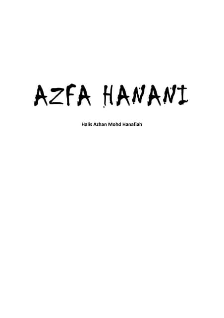 Gaya bahasa azfa hanani | PPT