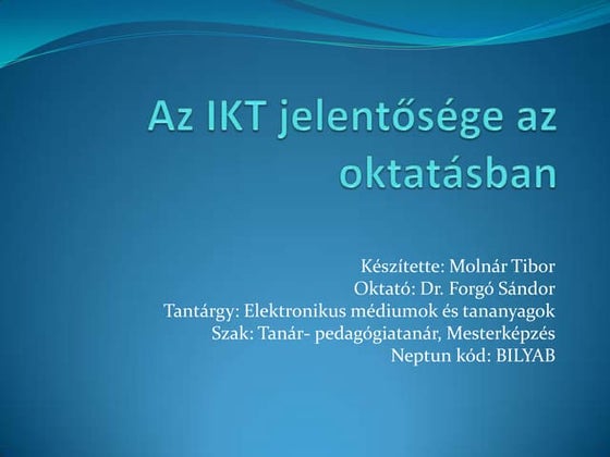 Milyen Legyen Az OktatáS | PPT