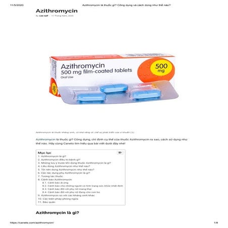 Azithromycin | PDF