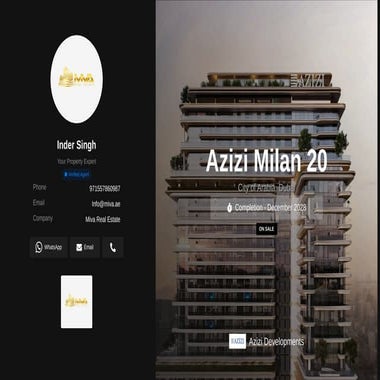 Azizi Venice At Dubai South By Azizi Developments | PDF