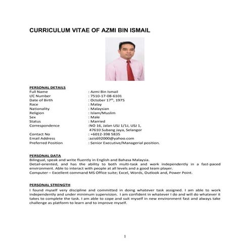 Azmi resume | PDF