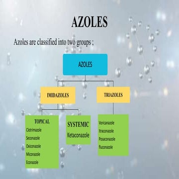 ANTIFUNGAL DRUGS - AZOLES. ppt . | PPTX