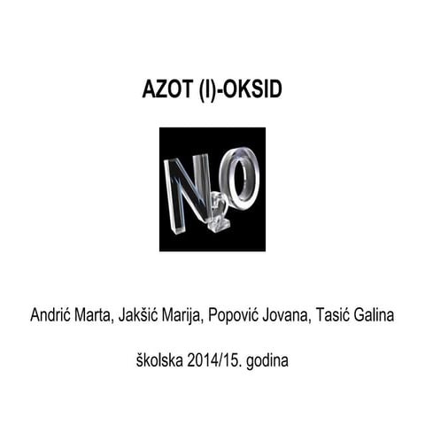 Azot i njegova jedinjenja | PPTX