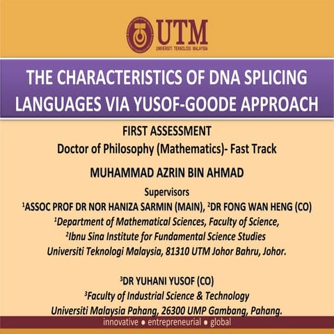 The Characteristics of DNA Splicing Languages via Yusof-Goode Approach ...