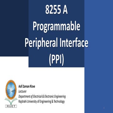 Complete Study of 8255A Programmable Peripheral Interface with Modes ...
