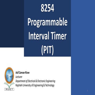 8254 Programmable Interval Timer by vijay | PPTX