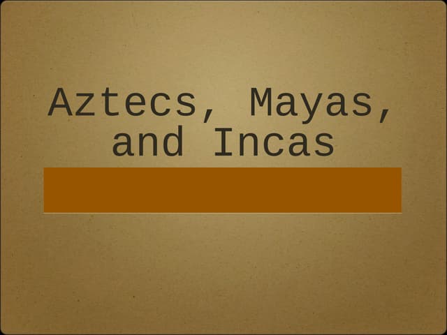 Mesoamerican Civilizations | PPT