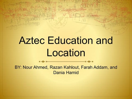 Aztec Civilization | PPT