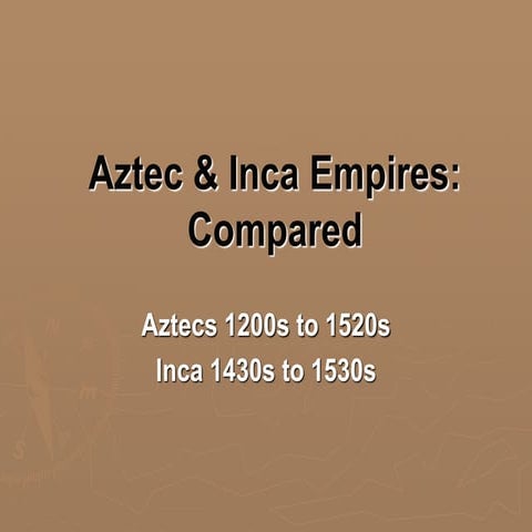 Aztecs & Incas compared | PPTX