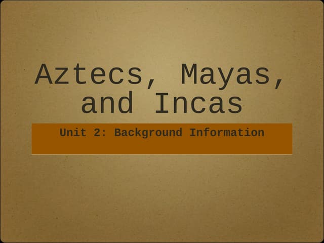 Mesoamerican Civilizations | PPT