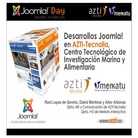 Desarrollos Joomla! en AZTI-Tecnalia, Centro Tecnológico de ...