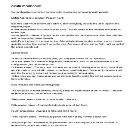 azuki mooncake | PDF