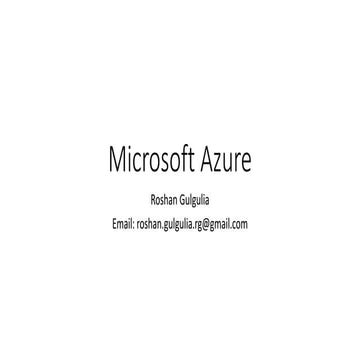 Microsoft Azure Imagine Subscription | PPT