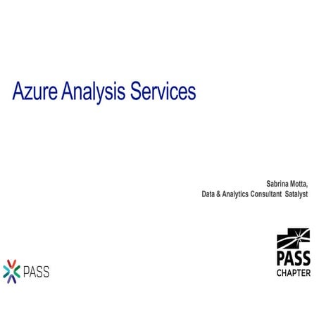Azure analysis services | PPT