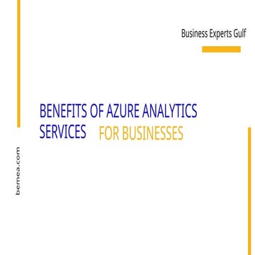 Benefits of Azure Analytics Services.pptx | Cloud Computing | Internet