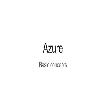Azure basics | PPT