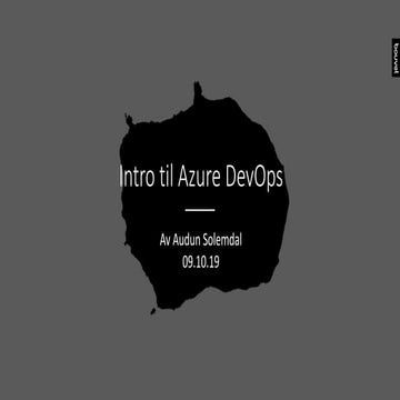 Intro to Azure DevOps | PPT