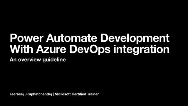 Azure Devops With Power Automate Guideline Ppt