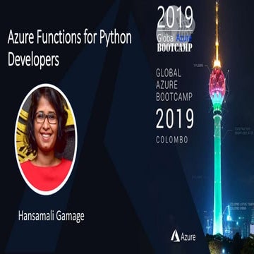Azure Functions For Python Developers Ppt 3666