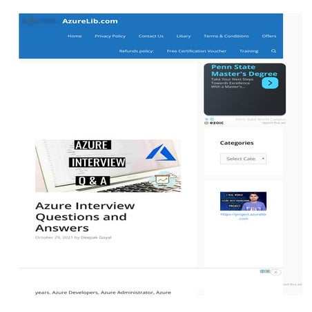 40 questions/answer Azure Interview Questions | PDF