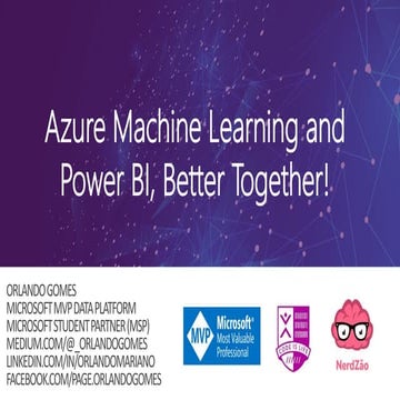 MSPInspire - Azure ML and Power BI | PPTX