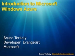 Azure Cloud PPT | PPT