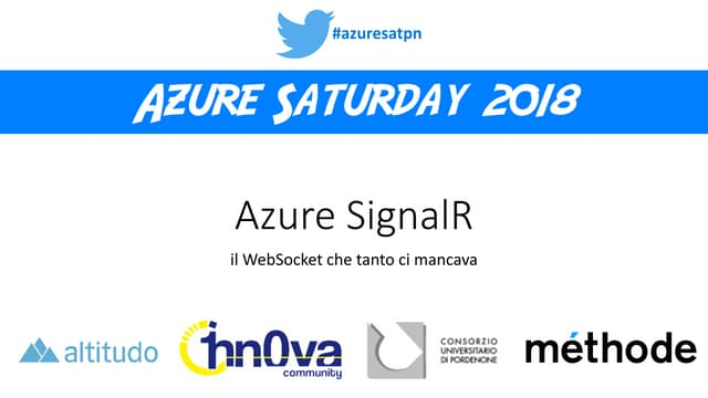 Azure Signalr Service Il Web Socket Che Tanto Ci Mancava Ppt