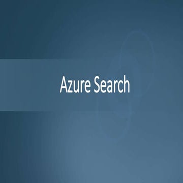 Azure search | PPT