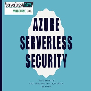 Azure Serverless Security Ppt 