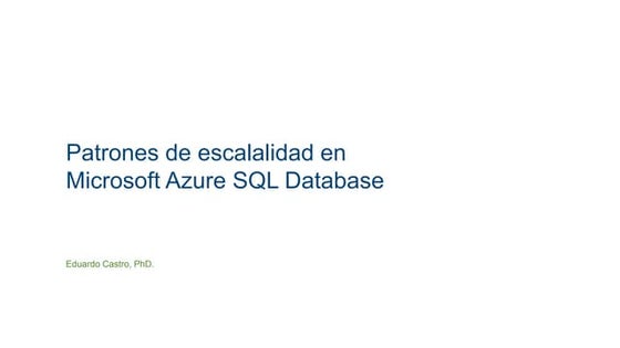 Azure SQL Data Warehouse desde cada_angulo | PPT