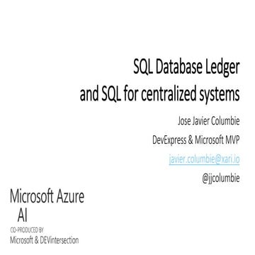 Azure SQL Ledger | PPTX