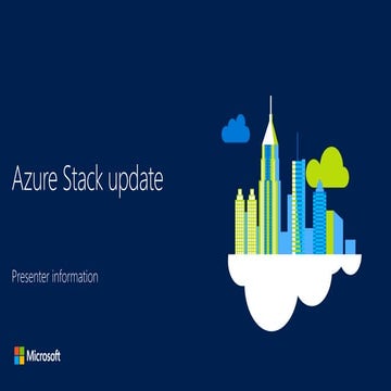Azure Stack TP3 overview deck | PDF | Cloud Computing | Internet