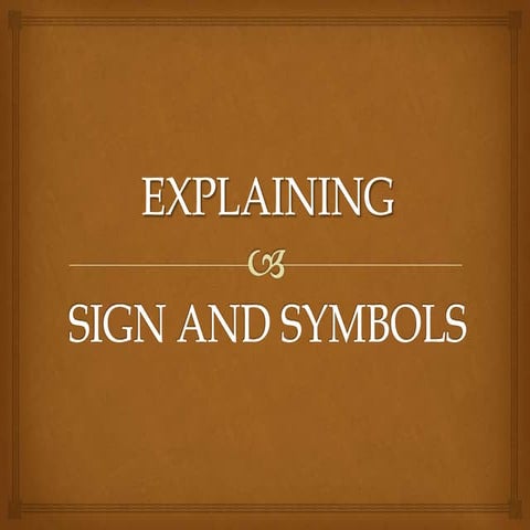 B. inggris Explaining or sign and symbols | PPTX