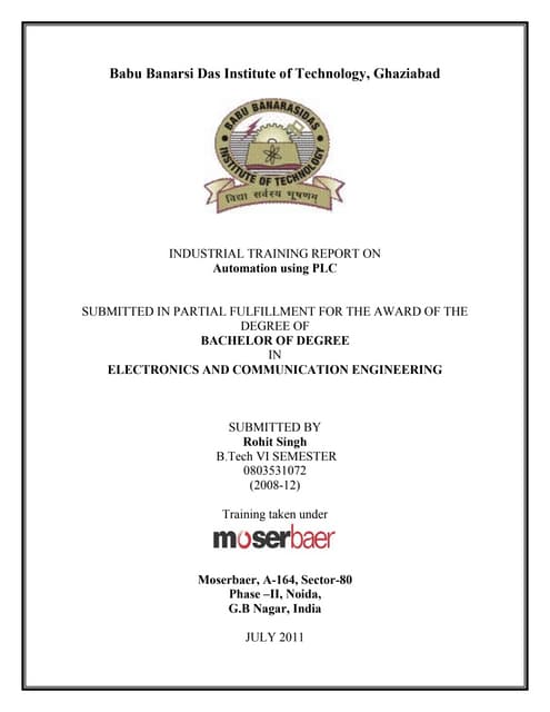 Layout of b.tech_project_report | PDF