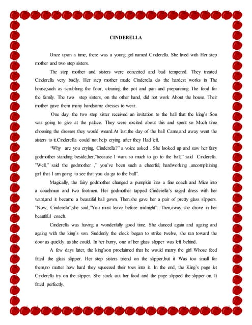 Cinderella story | DOCX