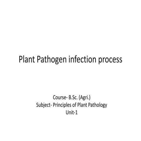 B.sc agriculture i principles of plant pathology u 1.3 introduction to ...